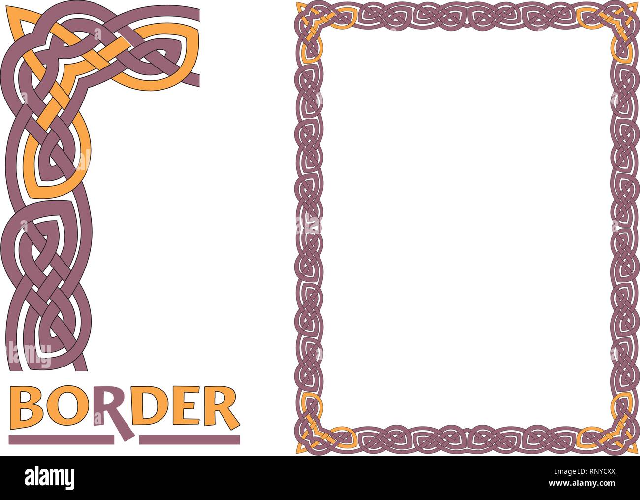 Old World Borders Vector - Tiled frame in plant leaves and flowers ...