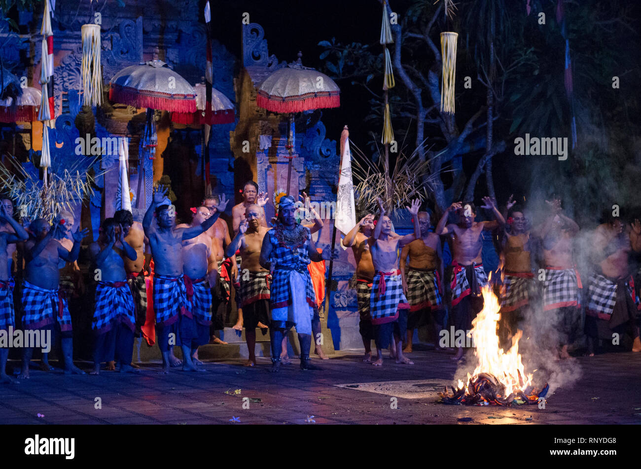 Indonesia bali batubulan barong dance show hi-res stock photography and ...