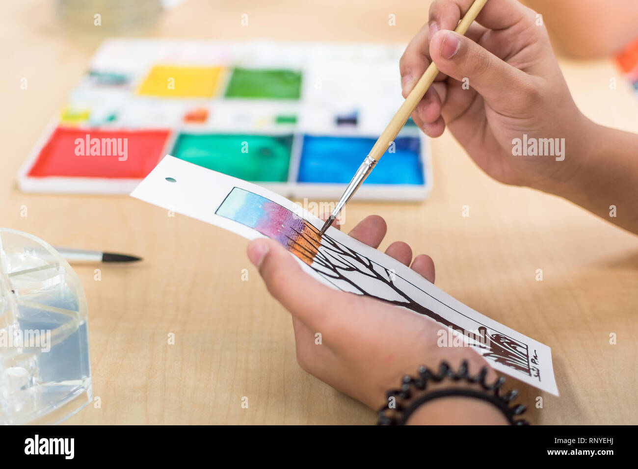 Happy man paint brush hi-res stock photography and images - Alamy