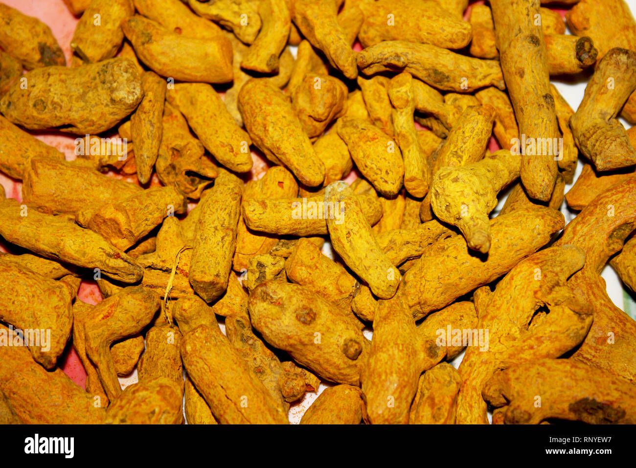Fresh and Healthy Dry turmeric Stock Photo - Alamy