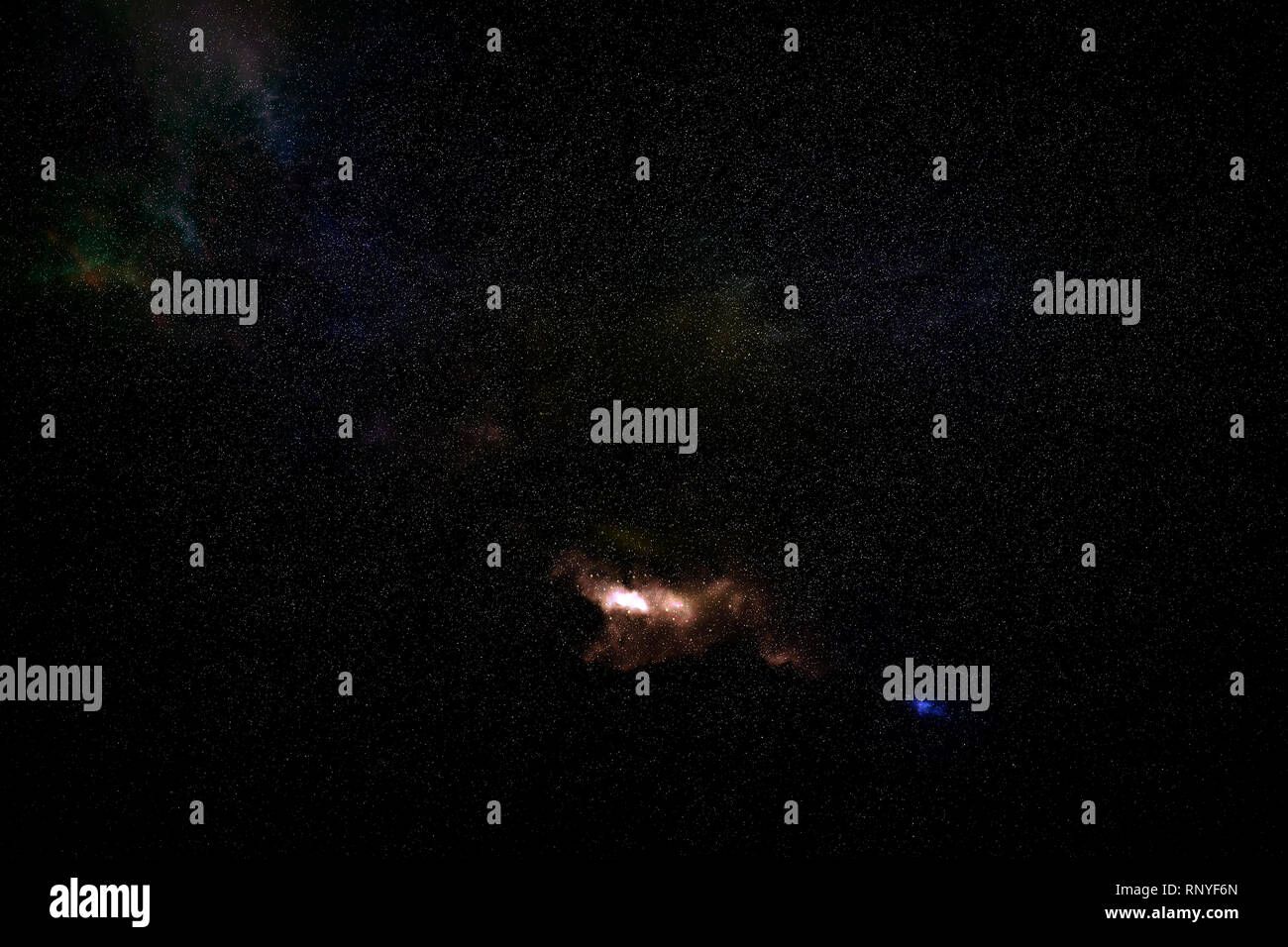 Colorful space shot of milky way galaxy with stars on a night sky ...