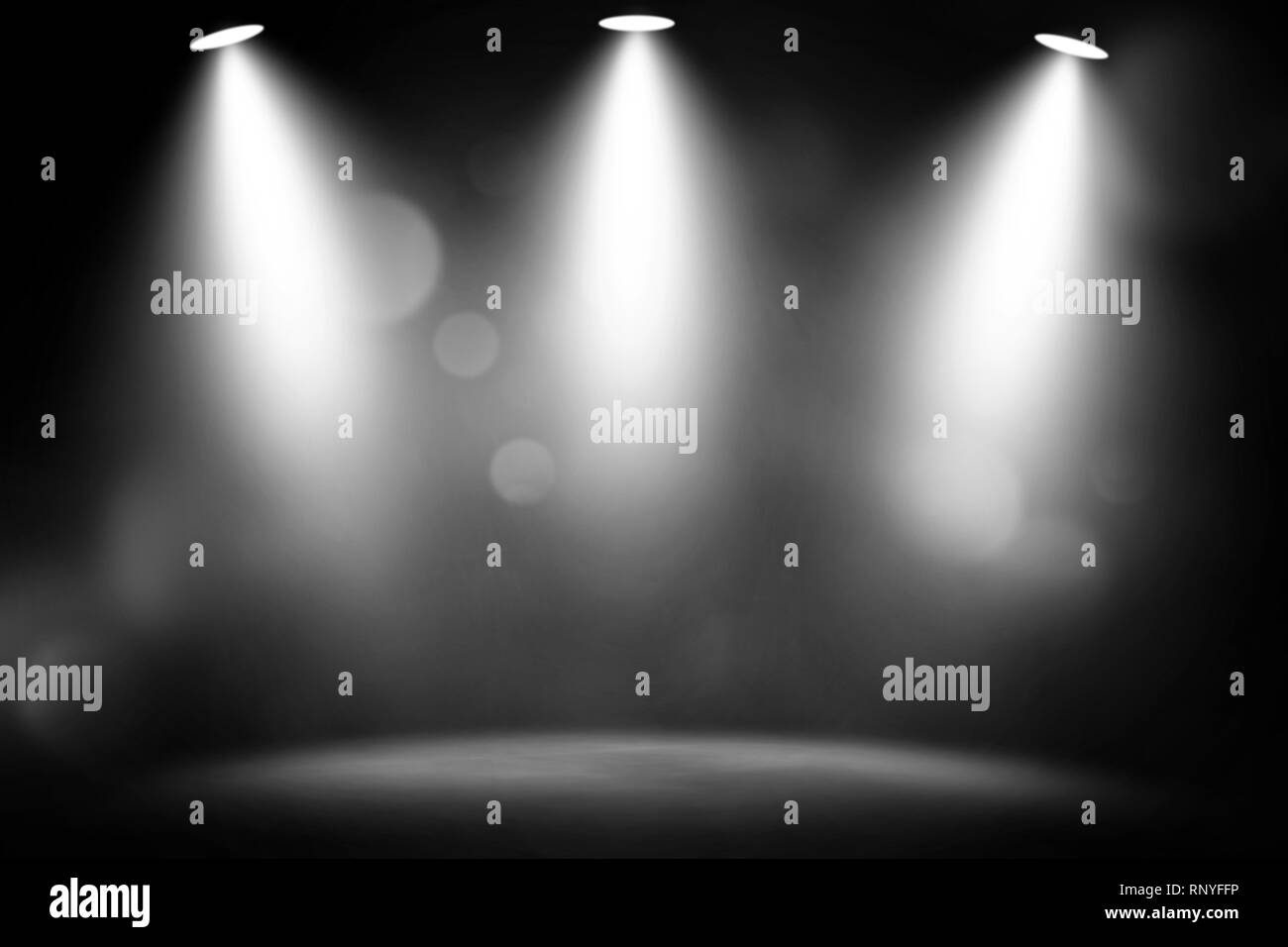 spotlight smoke studio entertainment background Stock Photo - Alamy