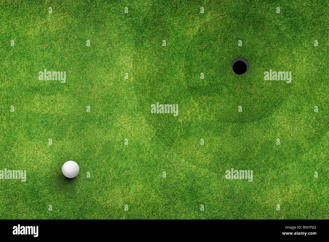 Top view of golf course Stock Photo - Alamy