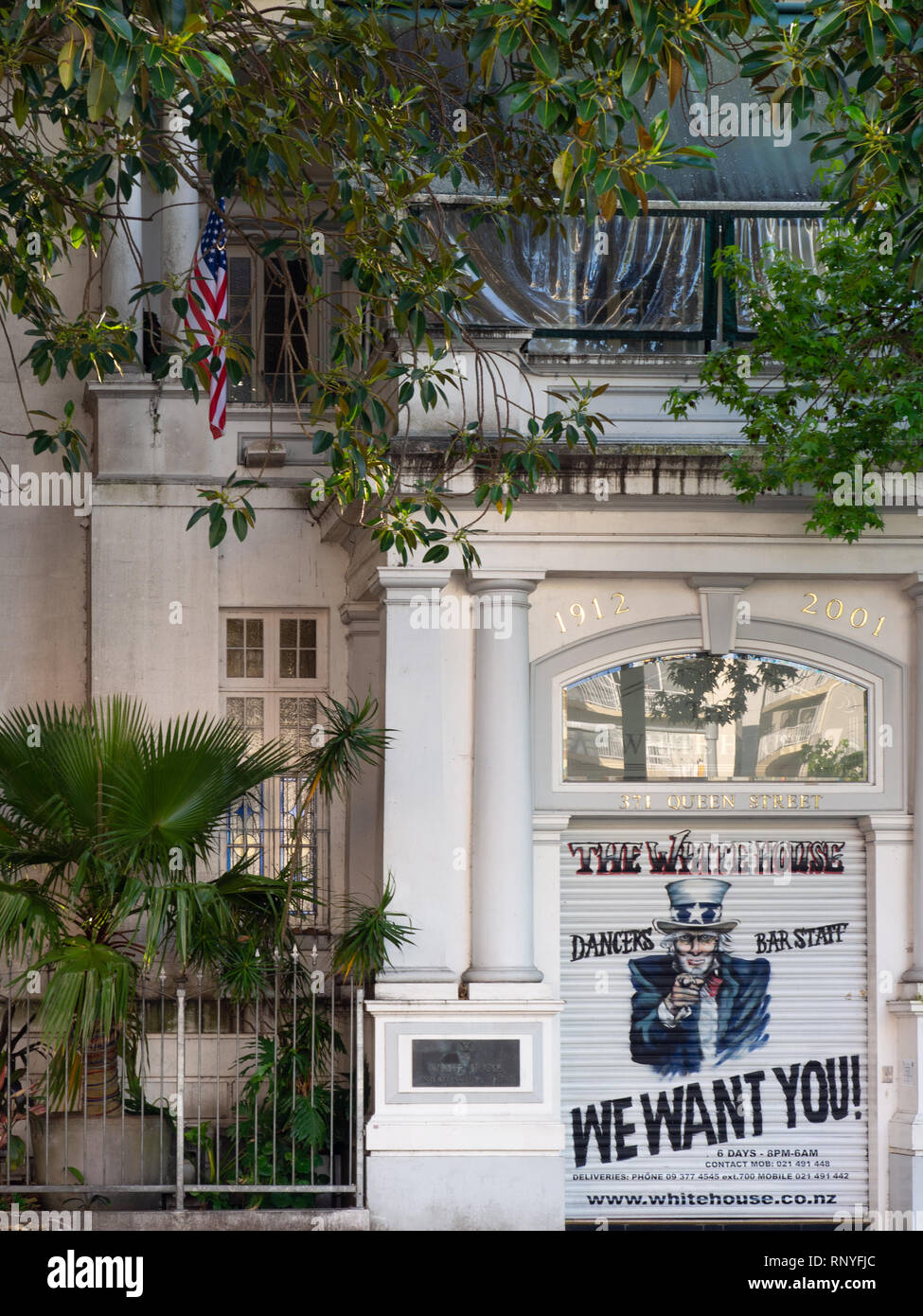 We Want You Pister At The White House Auckland Stock Photo - Alamy