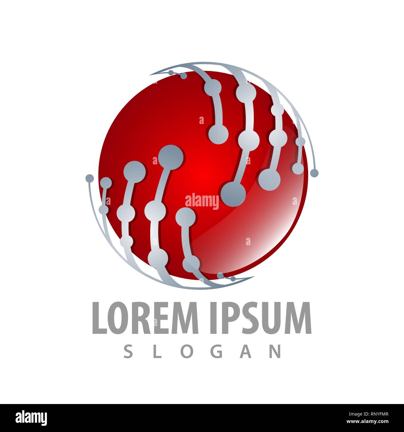 Circle abstract technology logo concept design. Symbol graphic template element Stock Vector ...