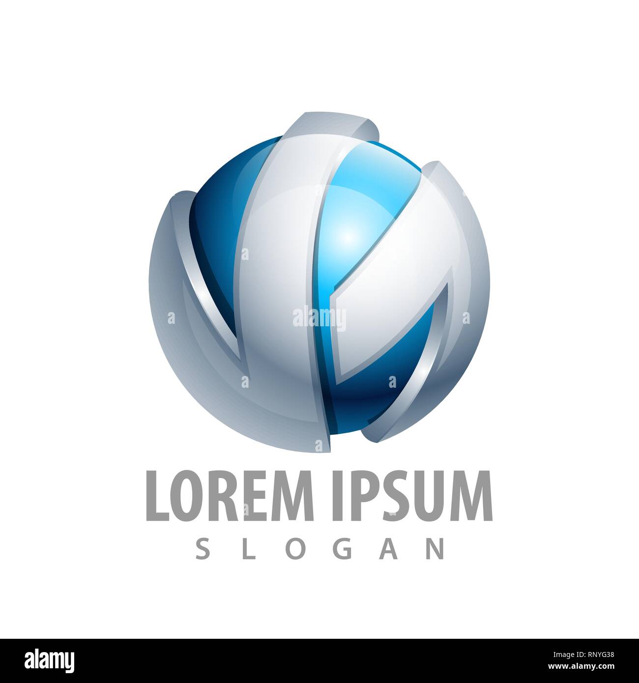 Sphere tech logo concept design. Symbol graphic template element Stock ...