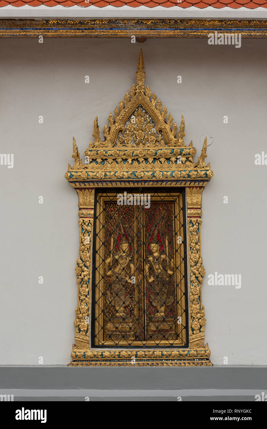 Decorative gold Grand Palace window with shutters Stock Photo - Alamy