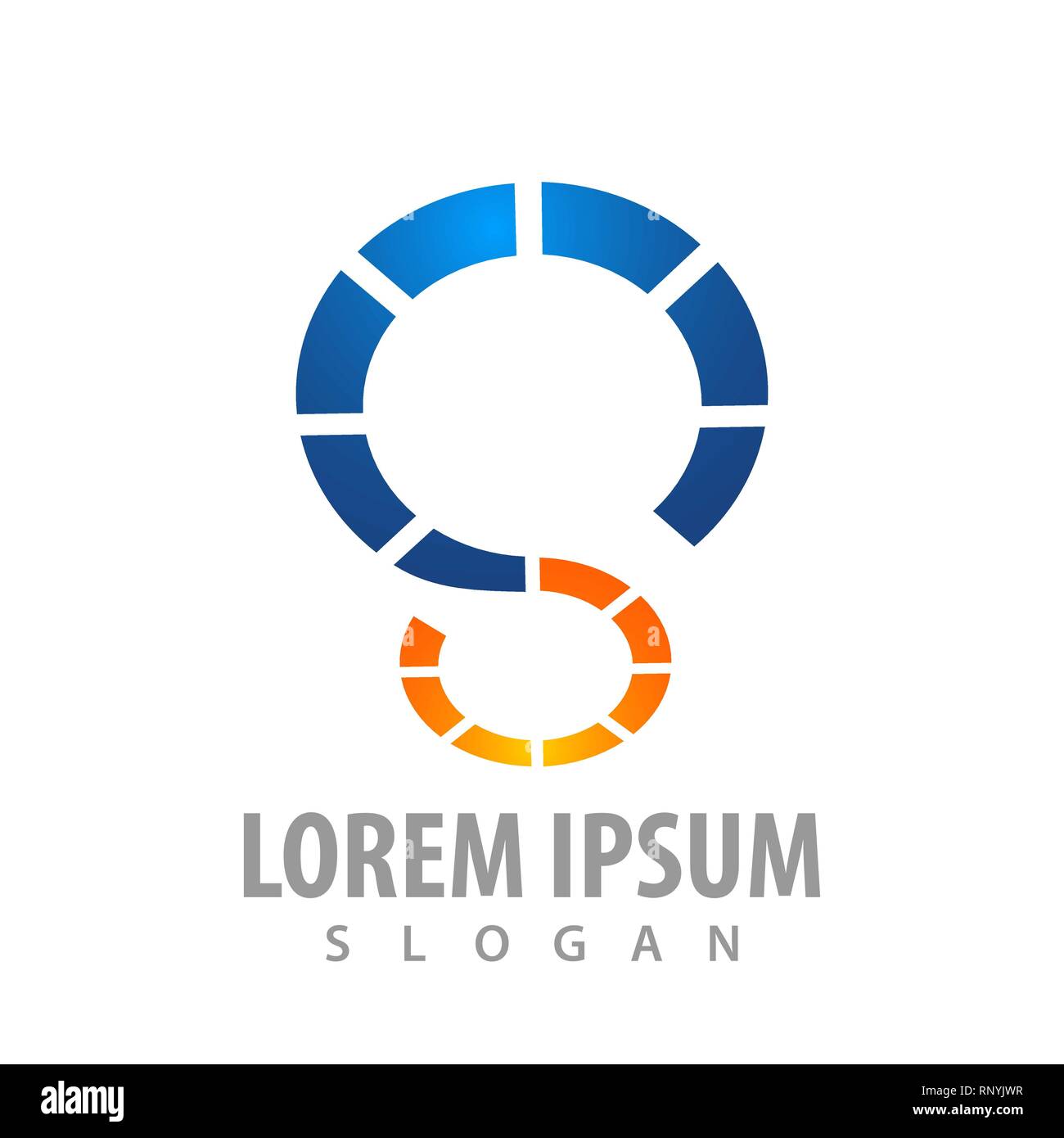 Infinite dash line logo concept design. Symbol graphic template element Stock Vector Image & Art ...