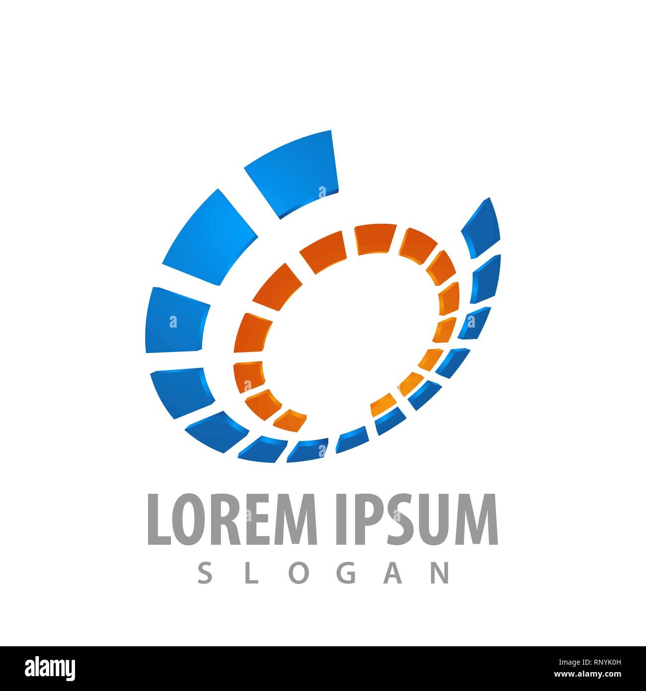 Rotation round logo concept design. Symbol graphic template element Stock Vector Image & Art - Alamy