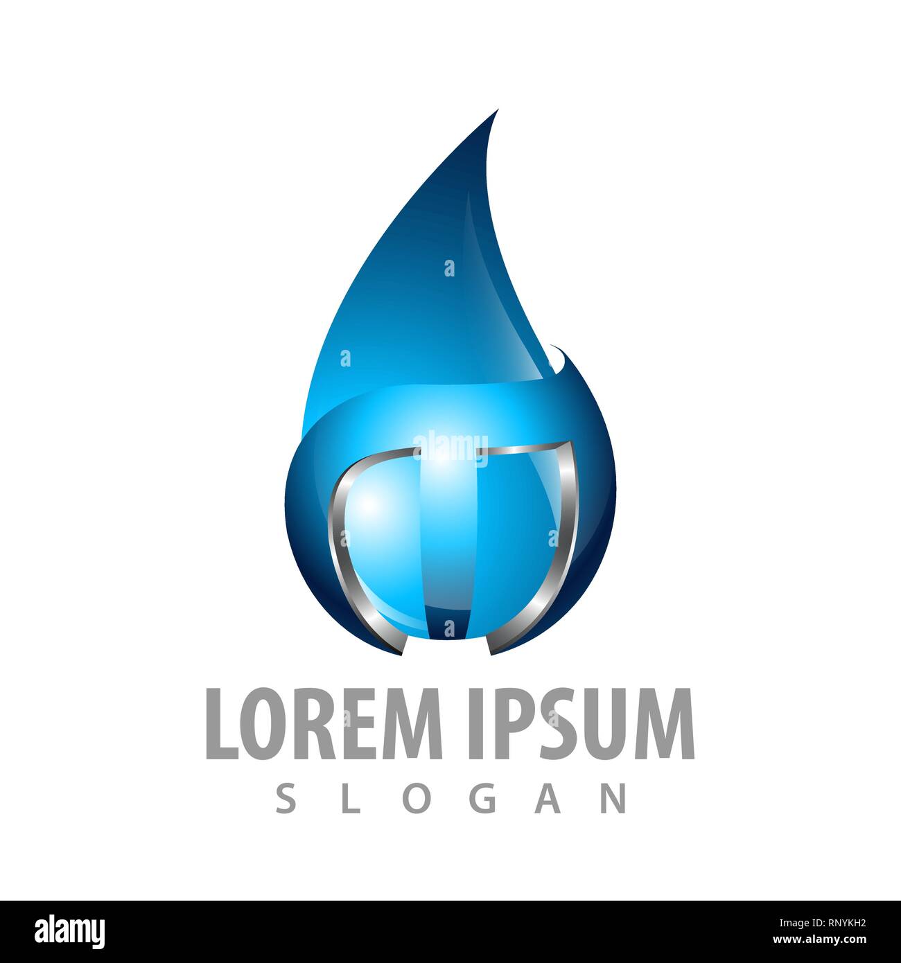 Technology water drop logo concept design. Symbol graphic template ...