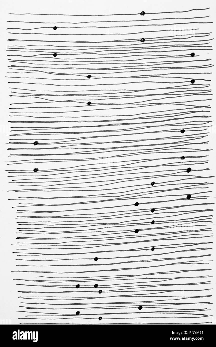 Abstract background lines dots stripes Black and White Stock Photos ...