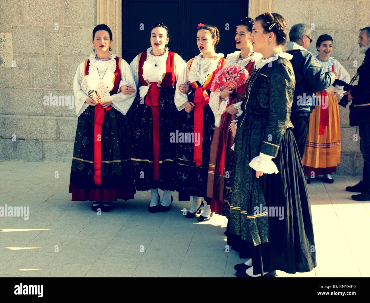 folklore and island of Betina Stock Photo - Alamy