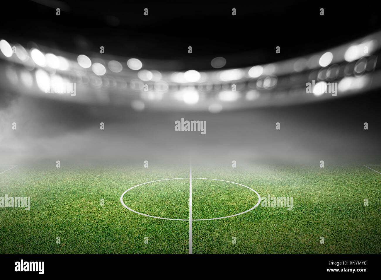 Image of empty football stadium background Stock Photo - Alamy