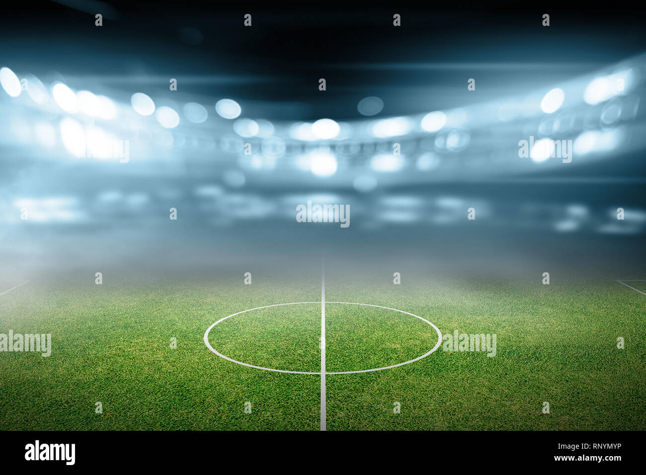 Image of empty football stadium background Stock Photo - Alamy