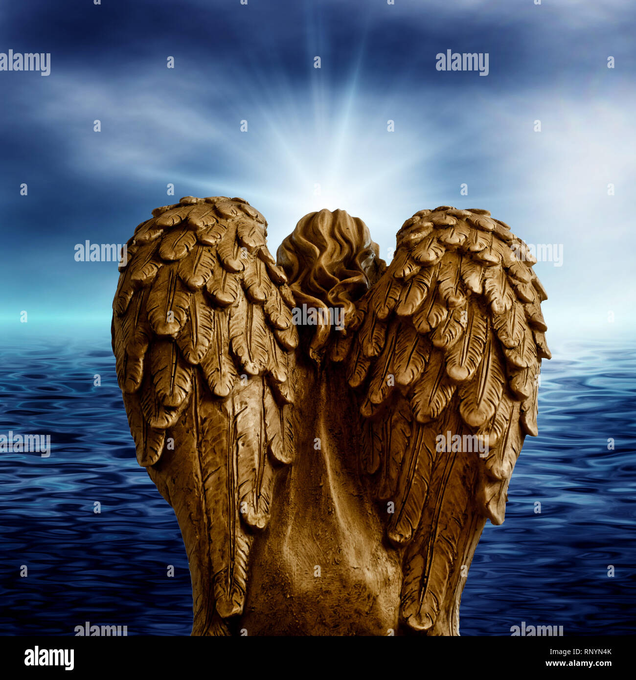 Angel from behind hi-res stock photography and images - Alamy