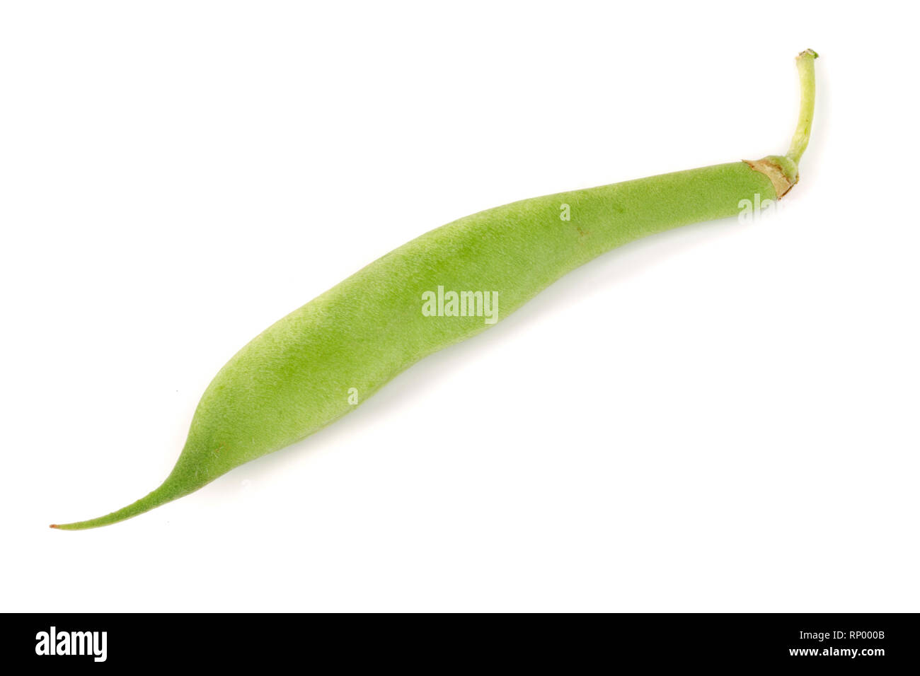 Green beans isolated on a white background Stock Photo - Alamy