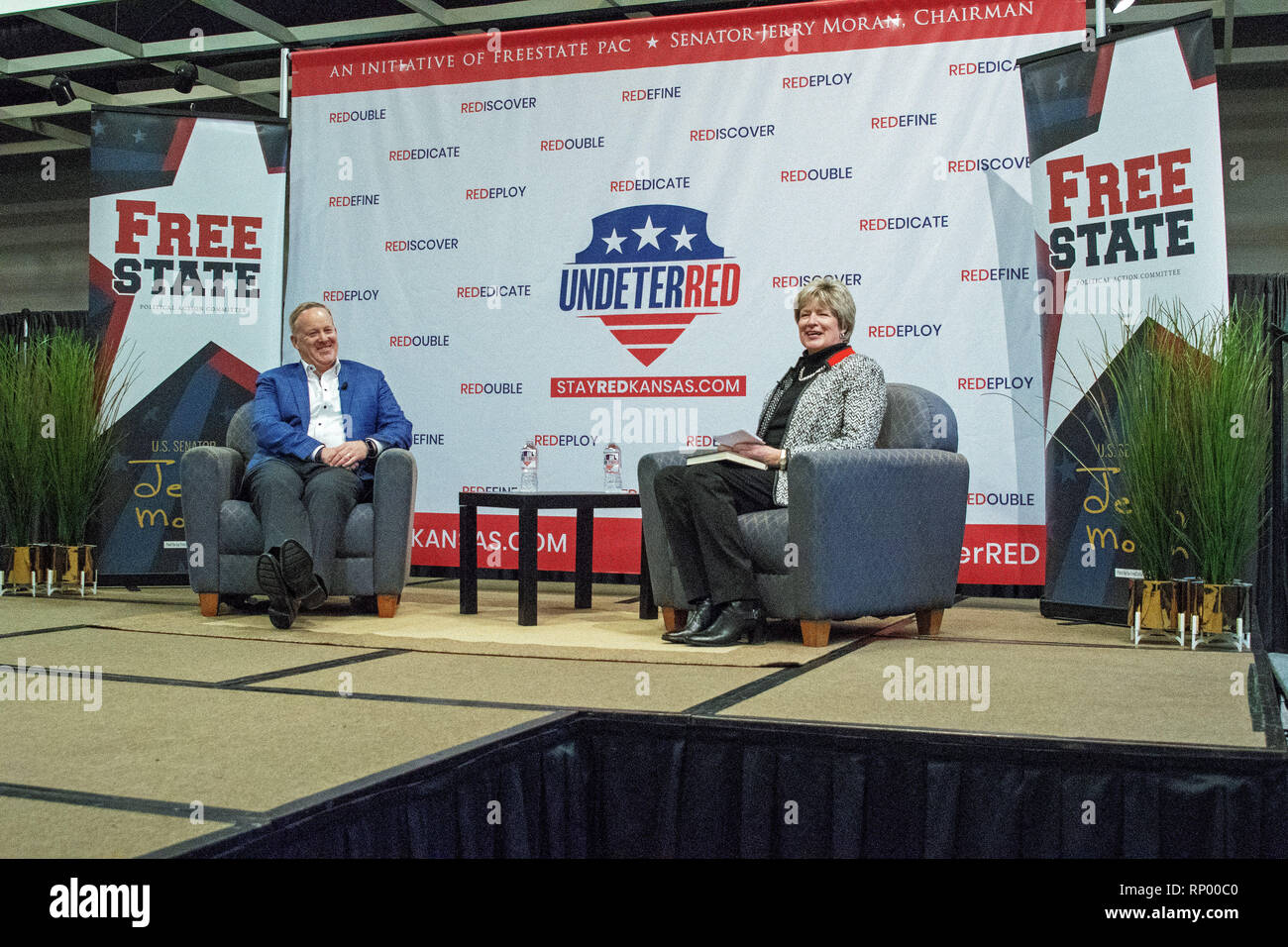 Topeka, Kansas, USA, February 16, 2019 Former White House press ...