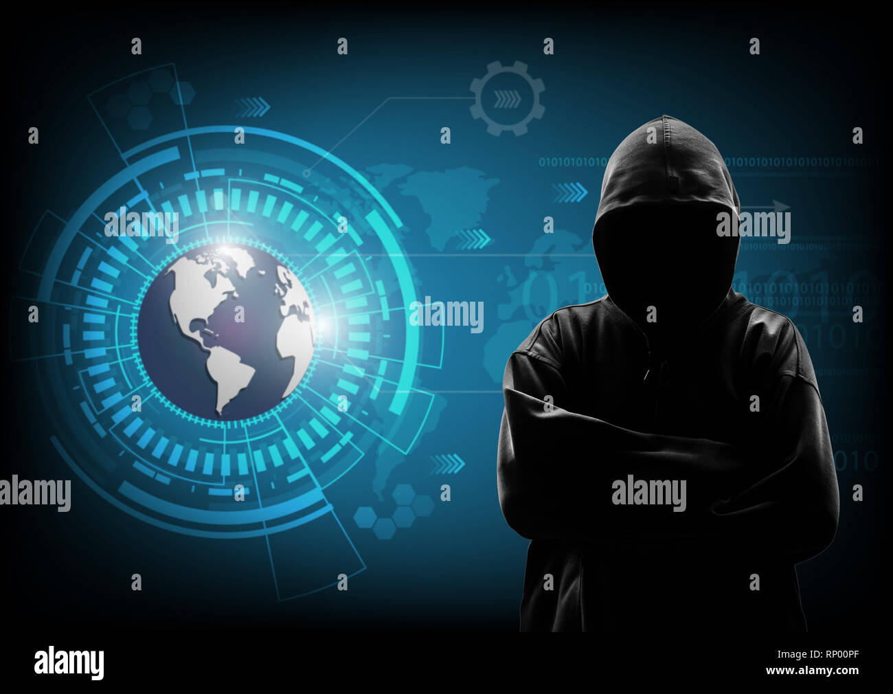 hacker data computer attack Stock Photo - Alamy
