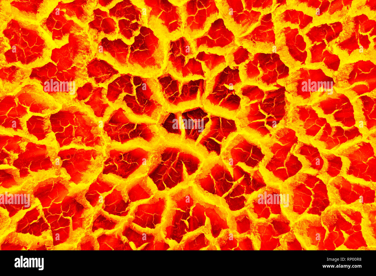 heat red cracked ground texture after eruption volcano Stock Photo - Alamy