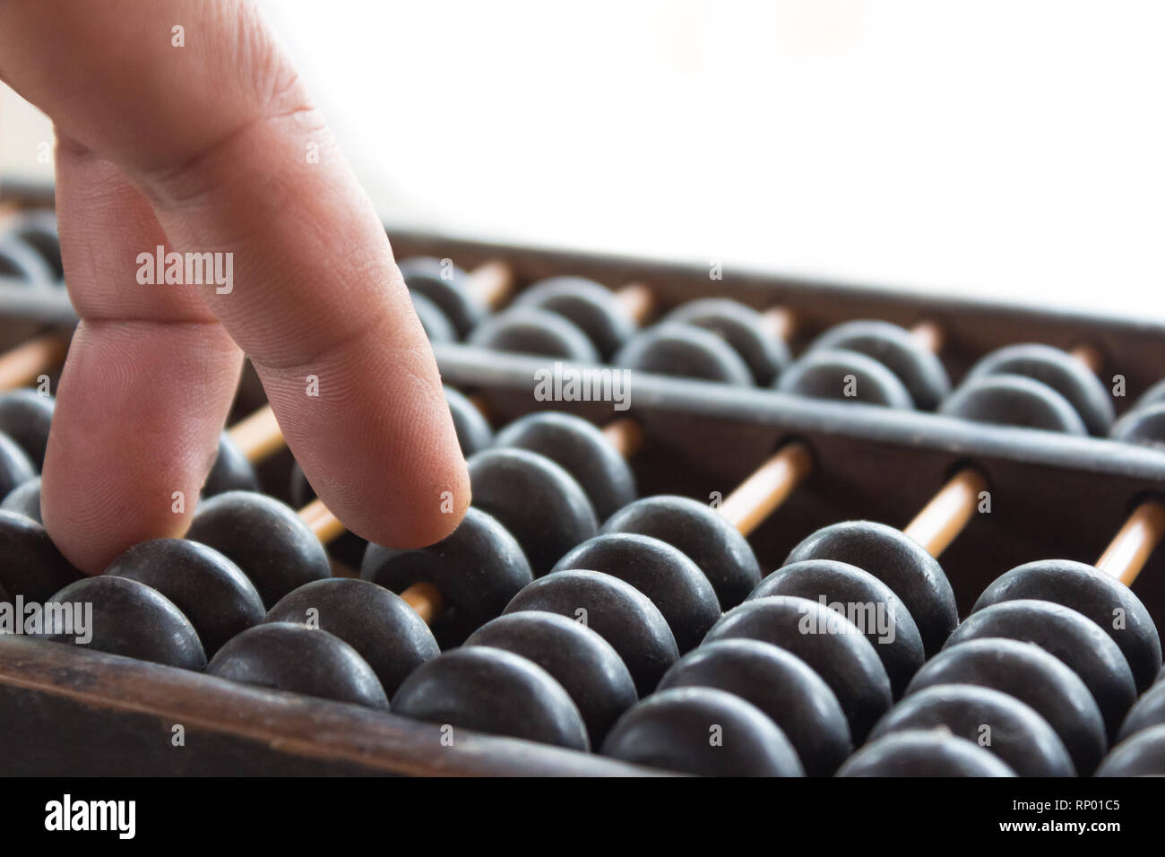 Hand and ABACUS old antique calculator retro finance education ,tool ...