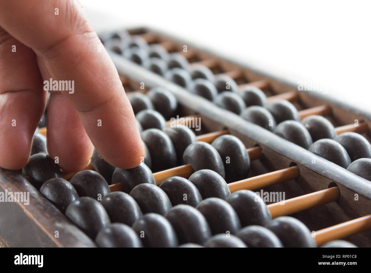 Hand and ABACUS old antique calculator retro finance education ,tool ...