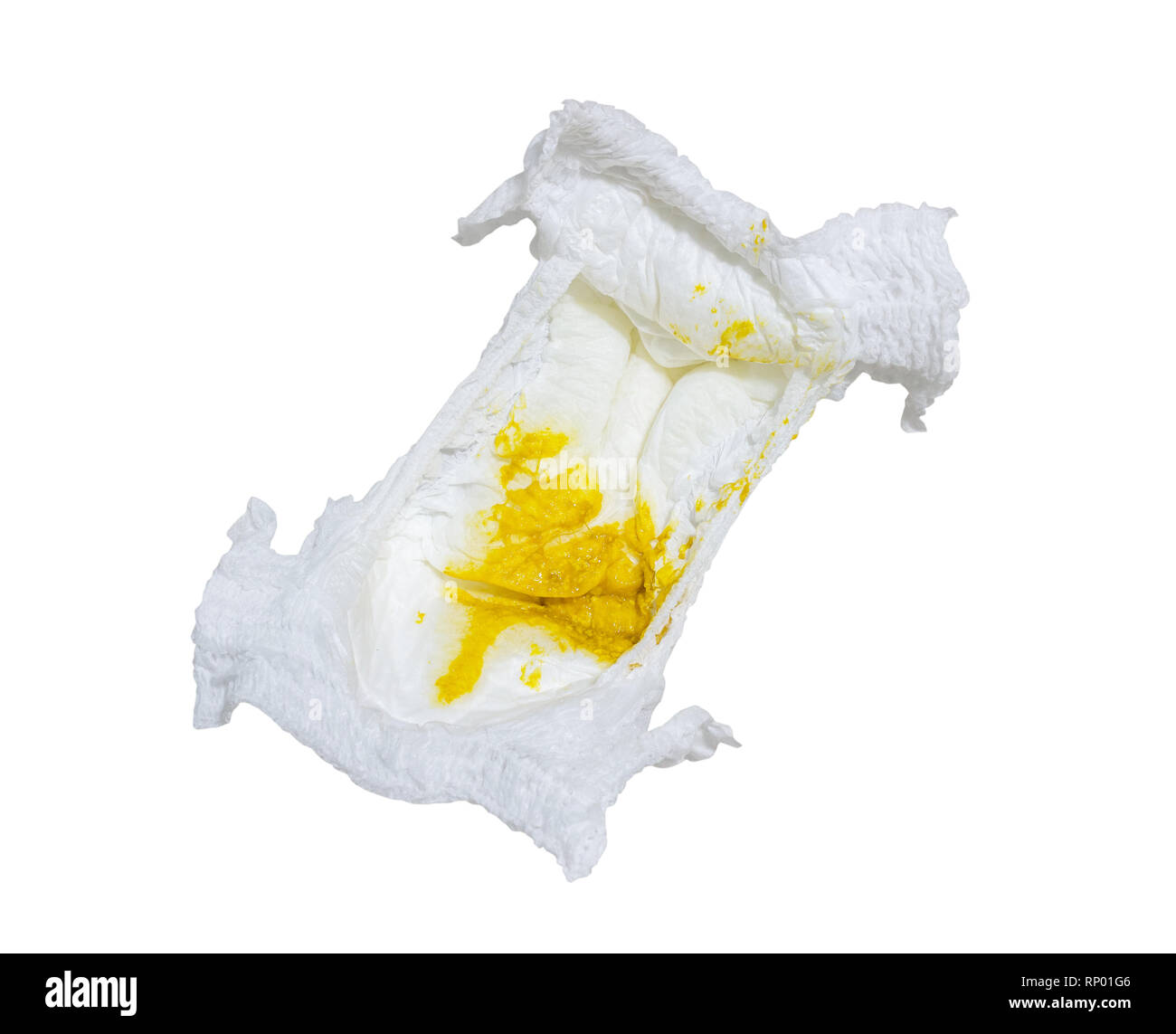 Diaper stain isolated on white background Stock Photo - Alamy