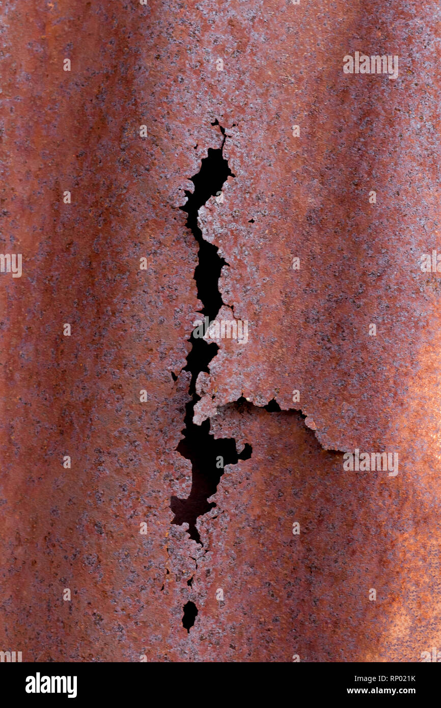 Corrosion and rust on zinc sheet background and texture Stock Photo - Alamy