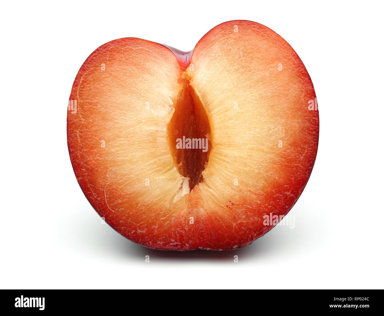Half of plum hi-res stock photography and images - Alamy