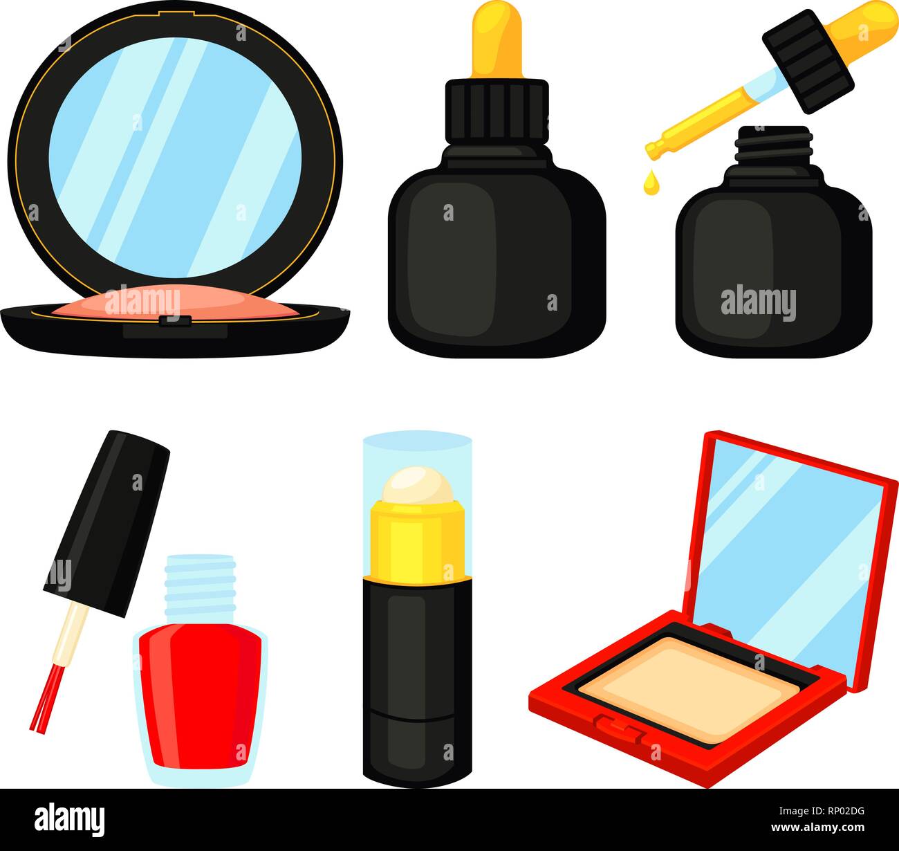 Makeup cosmetic Stock Vector Images - Alamy