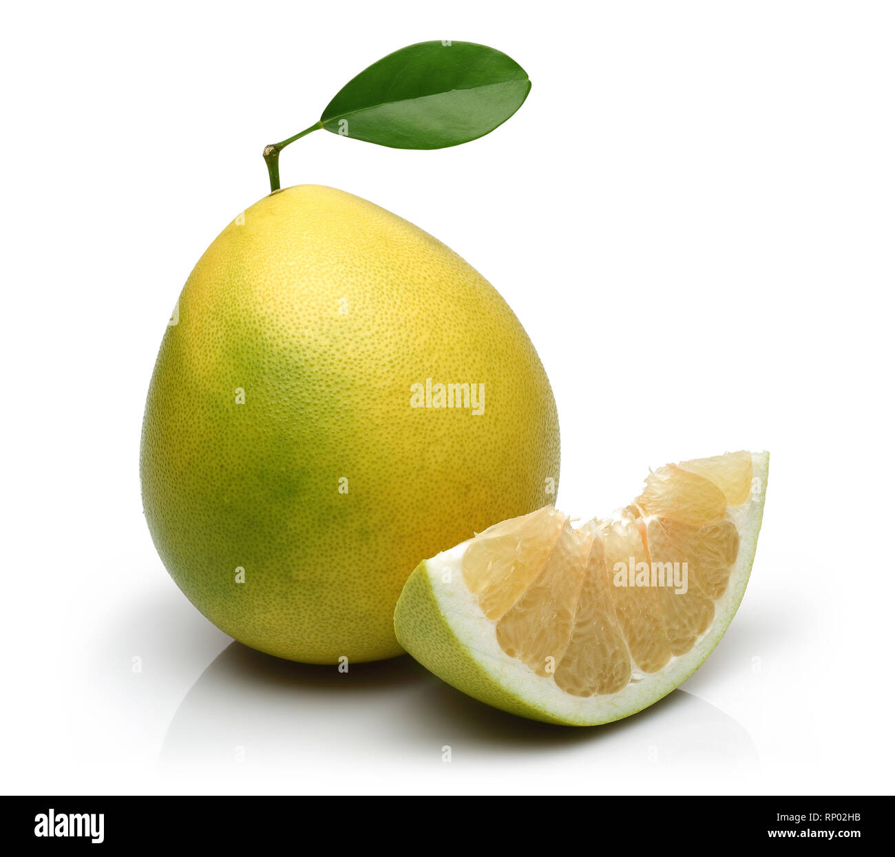 Fresh pomelo fruits isolated on white background Stock Photo - Alamy