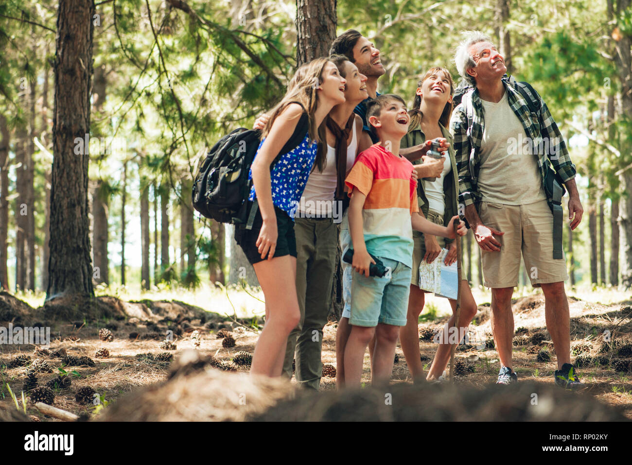 Family hiking together hi-res stock photography and images - Alamy