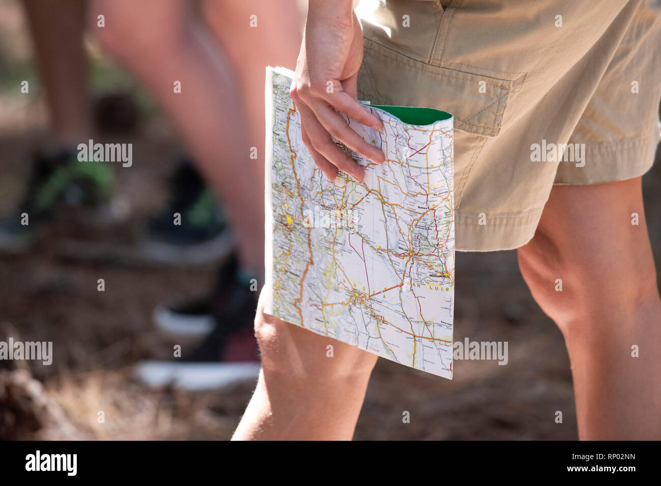 Hiking route map hi-res stock photography and images - Alamy