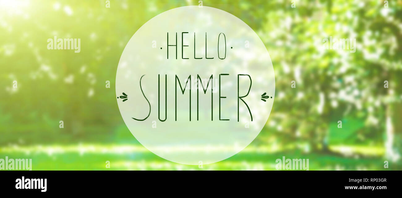 Hello Summer High Resolution Stock Photography and Images - Alamy