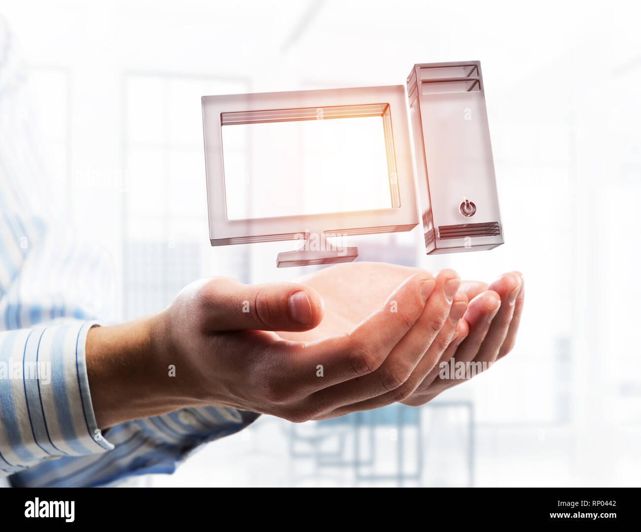 Palm computer hi-res stock photography and images - Alamy