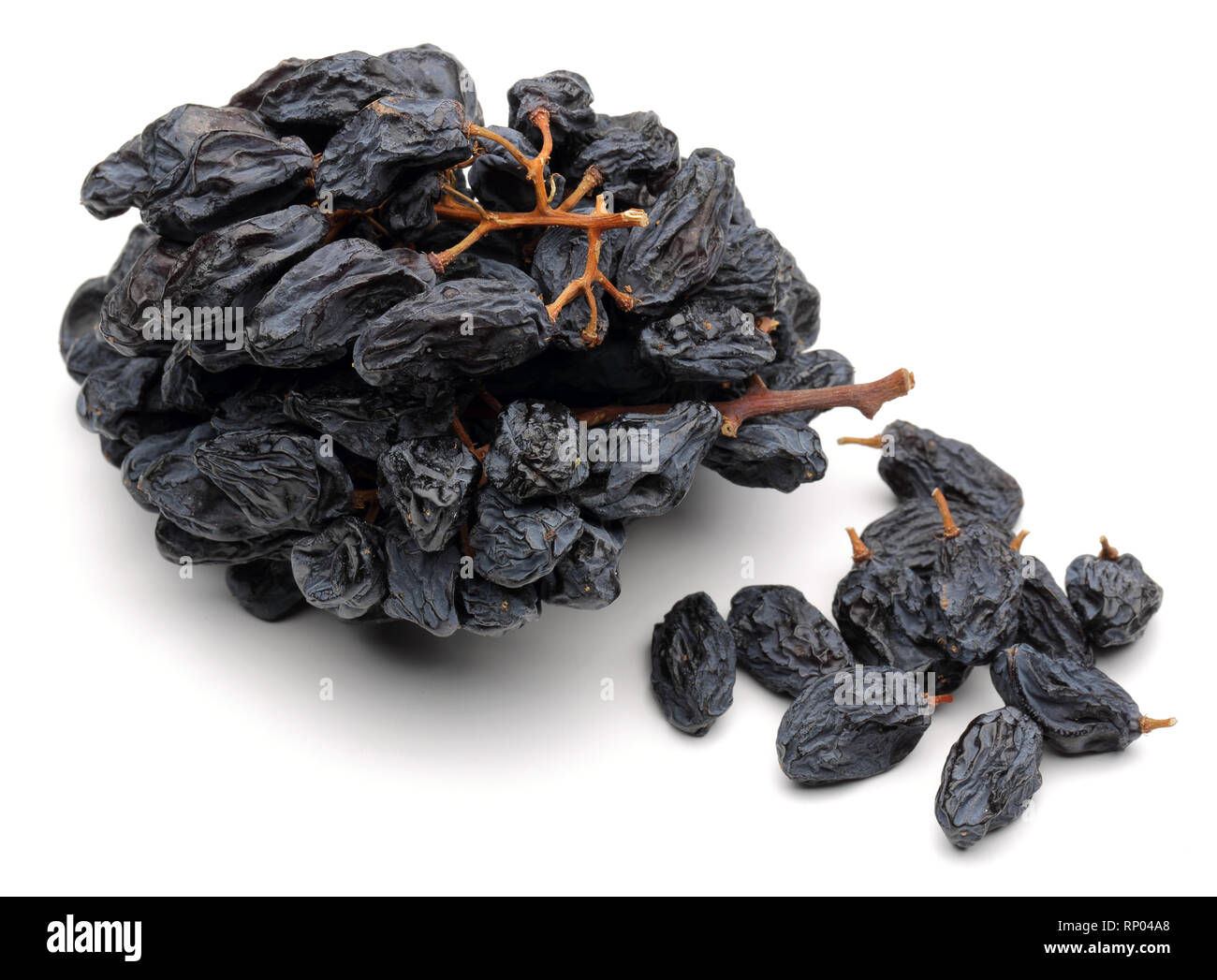 Black raisin isolated on white background Stock Photo - Alamy
