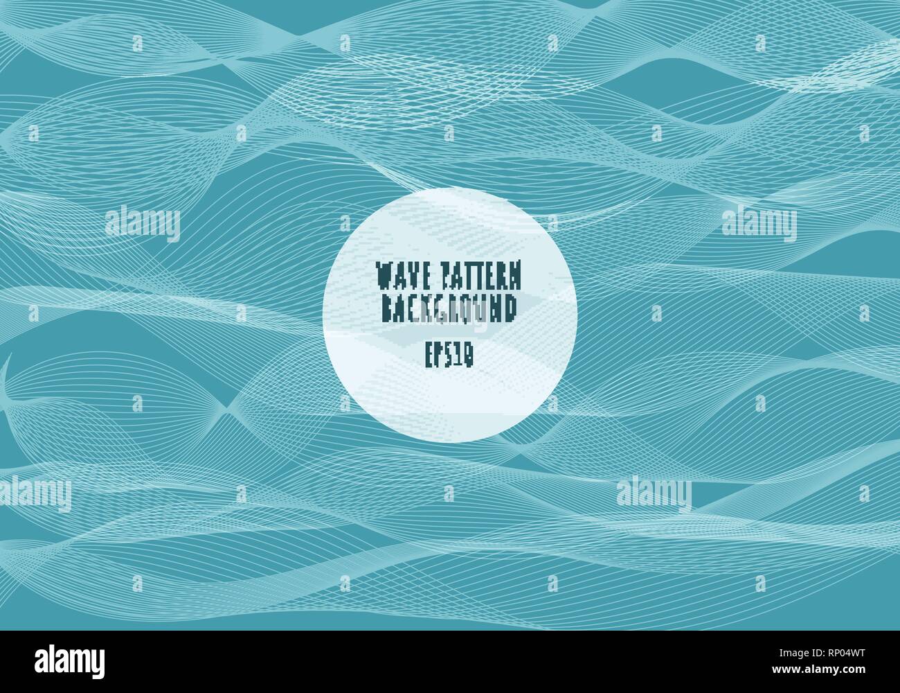 Abstract sea white lines waves pattern on blue background. Wavy stripes ...