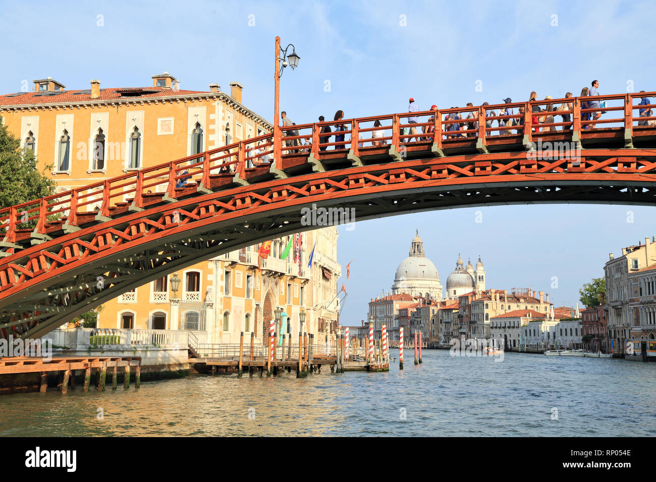 Ponte dell'Accademia bridge, Venice (2018, after restoration Stock ...