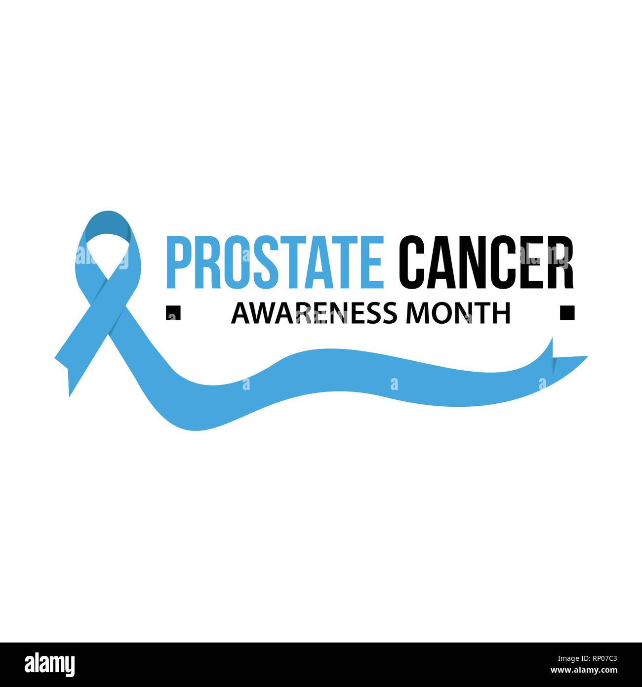 Awareness month ribbon cancer. Prostate cancer awareness vector ...