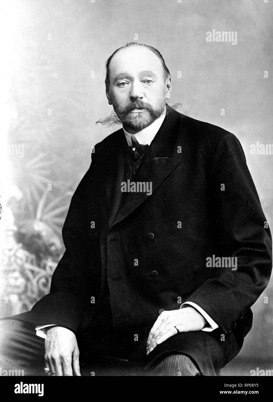 Prince Ouroussoff, seated, Founder and Leader of the National Faction ...