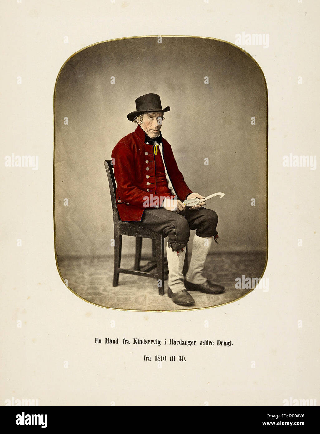 Marcus Selmer - A man from Kindservig in Hardanger, costume from ca ...