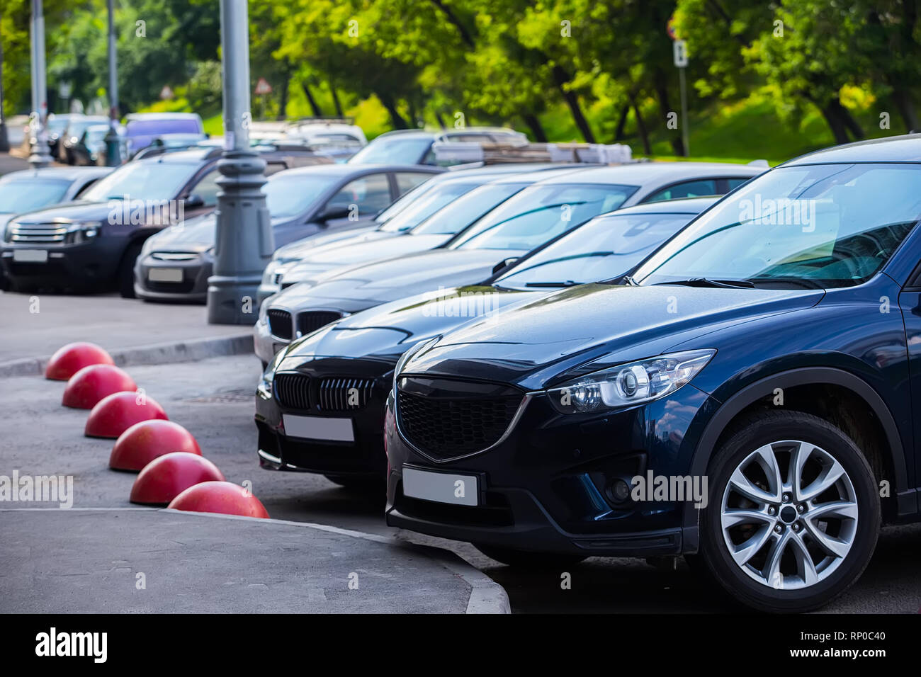 Large parking lot for new cars hi-res stock photography and images - Alamy