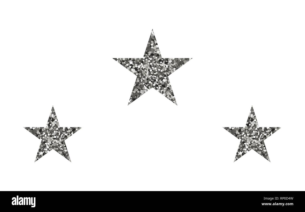 Silver abstract stars. Vector illustration. The texture of glitter ...
