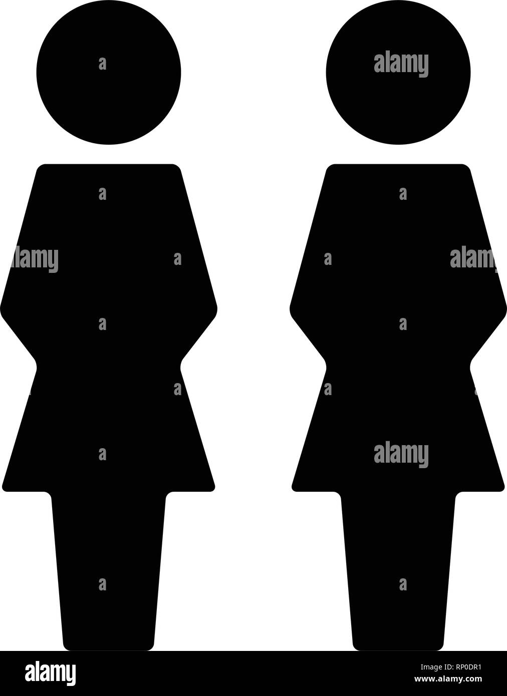 Client icon vector female group of people symbol avatar for business in ...