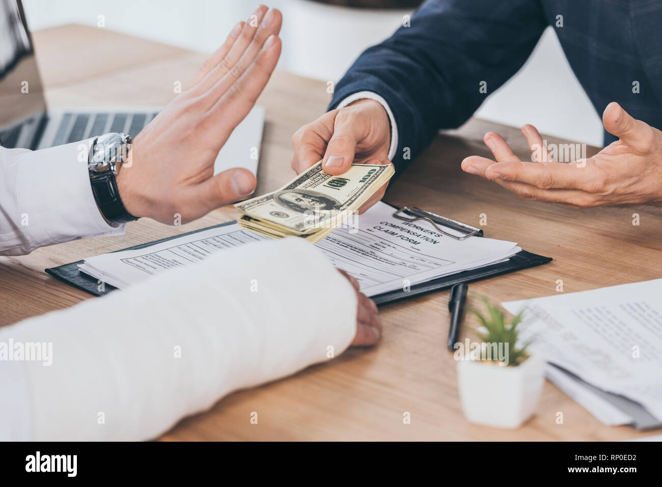 People Giving Money High Resolution Stock Photography and Images - Alamy