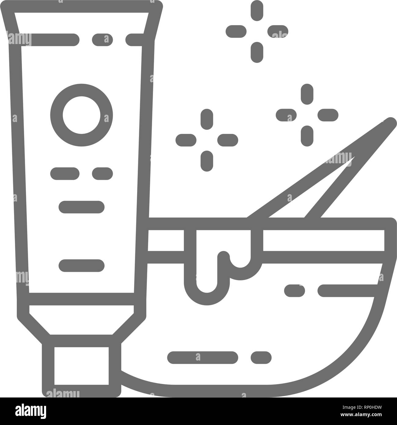 Equipment hair dyeing Stock Vector Images - Alamy