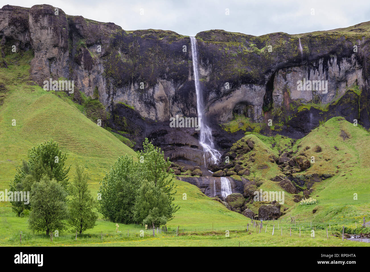 Foss a Sidu in south part of Iceland Stock Photo - Alamy