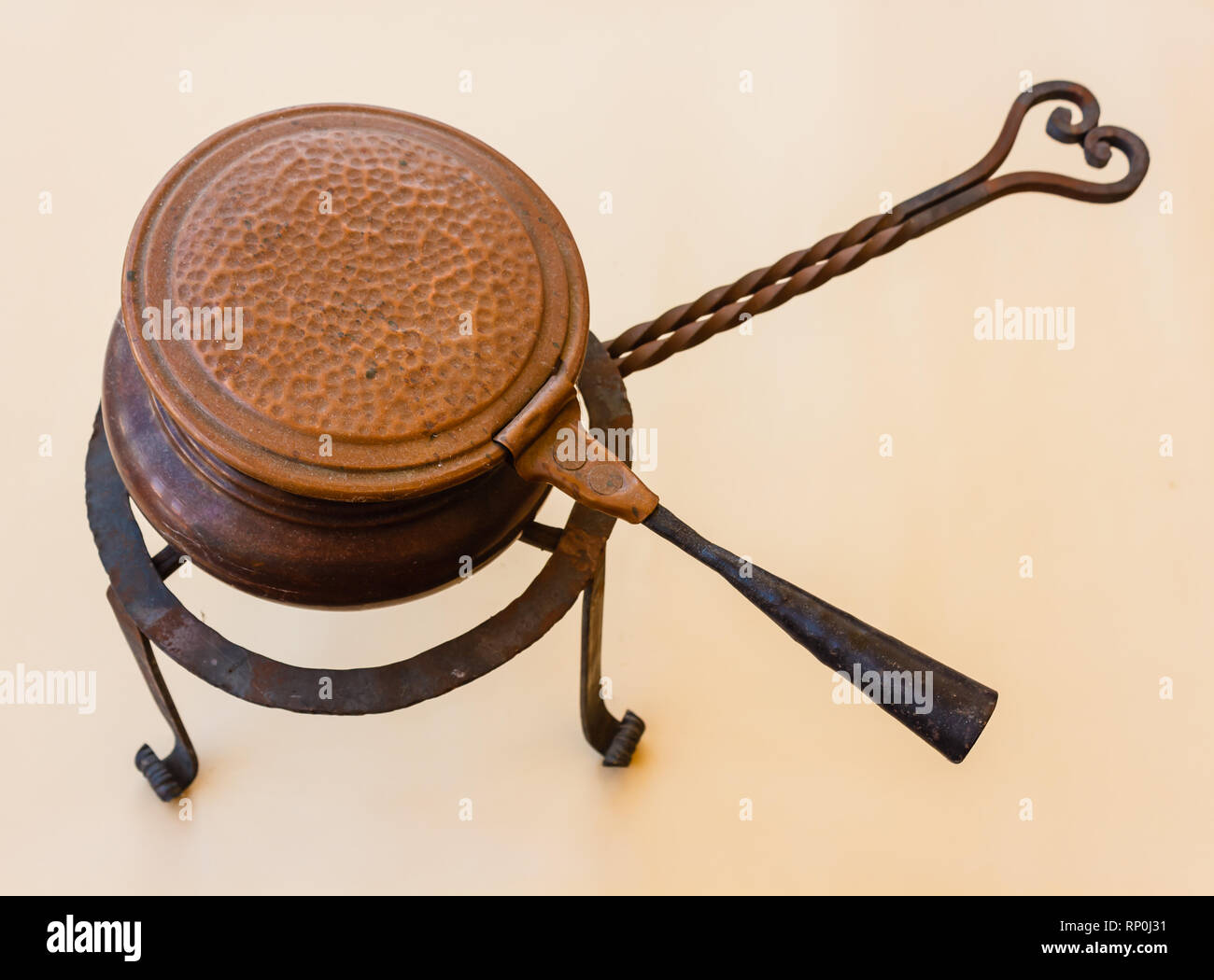 copper warmer was a brazier that was used to heat the bed and sheets ...