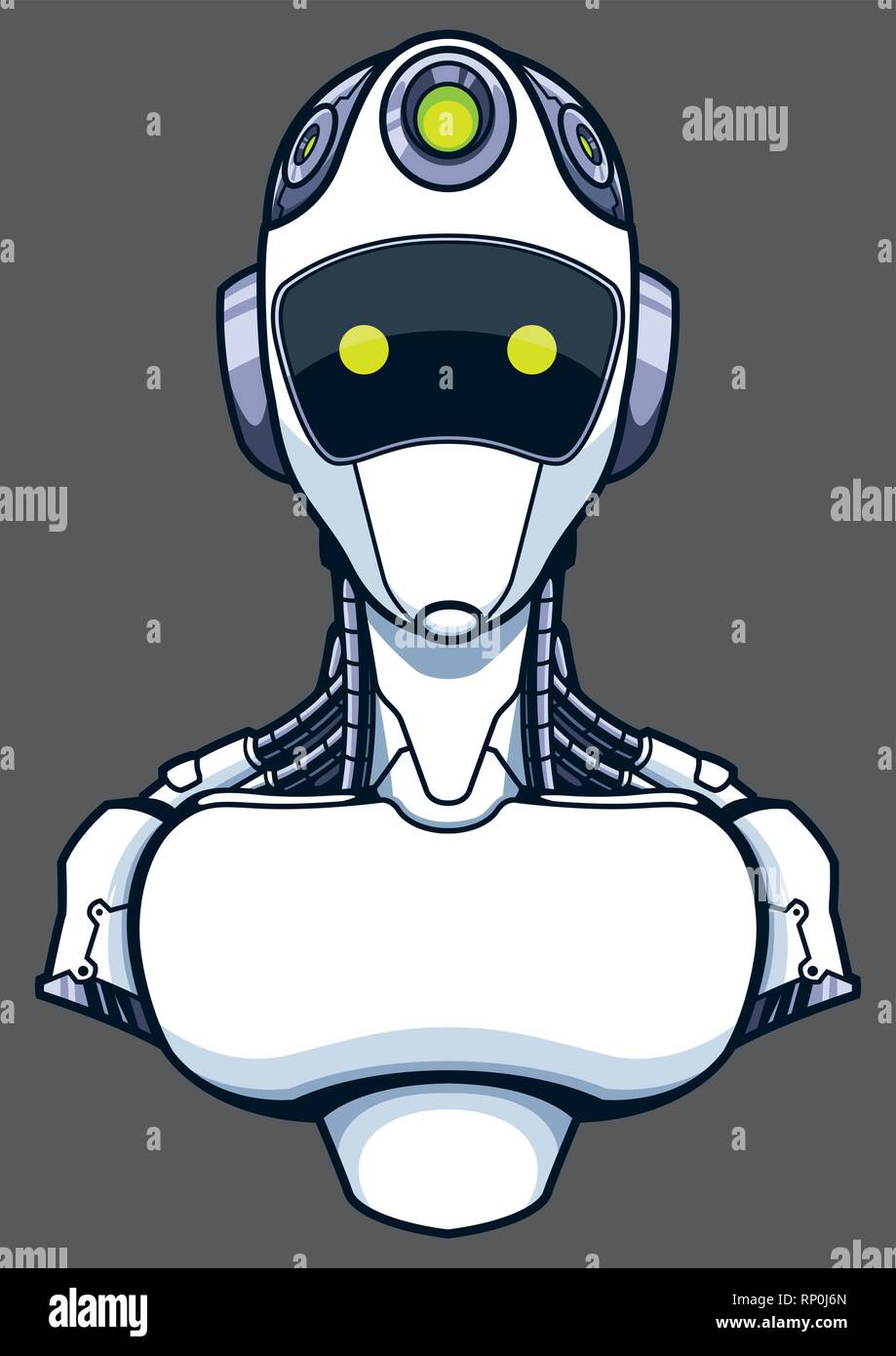 Artificial Intelligence Robot Stock Vector Image & Art - Alamy
