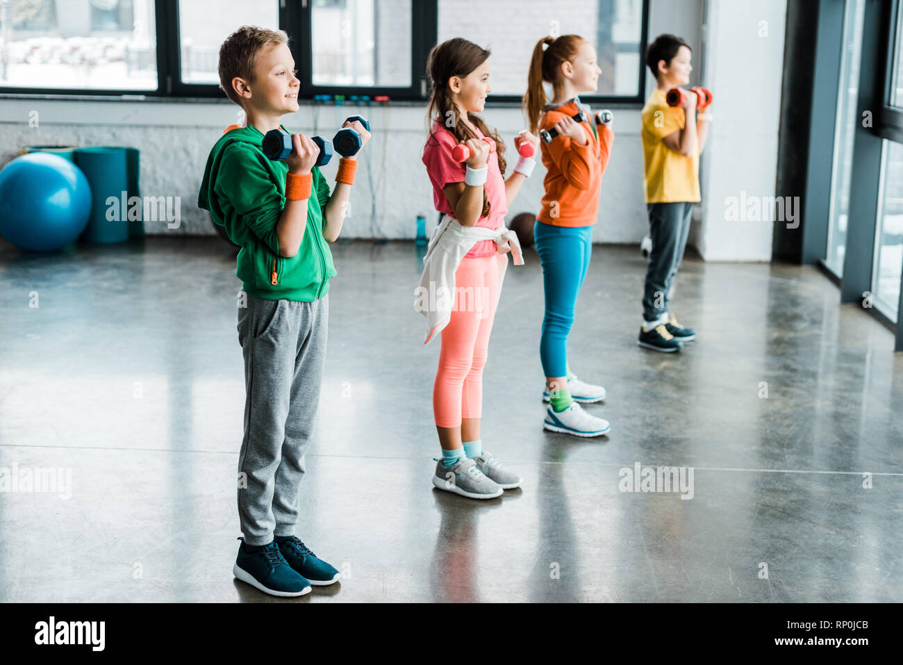 Girls kids training sport hi-res stock photography and images - Alamy