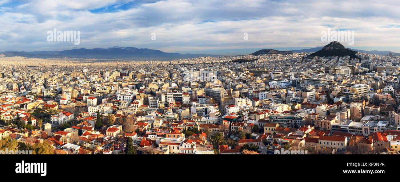 Athens skyline from Acropolis, Greece Stock Photo - Alamy